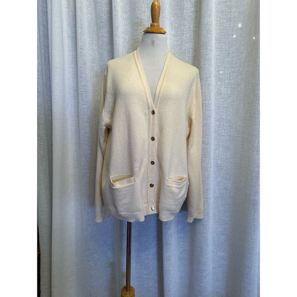 Sweaters | Burberry Vintage Wool Knitted Sand Color Cardigan | Poshmark